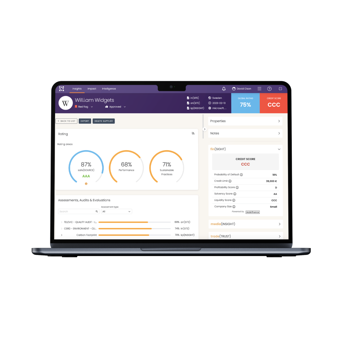 Supplier Information Management Software